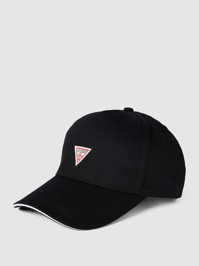 Guess Cap mit Label-Patch (black) online kaufen