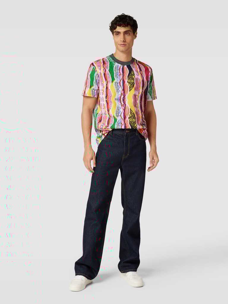 CARLO COLUCCI T-Shirt mit Allover-Muster (pink) online kaufen