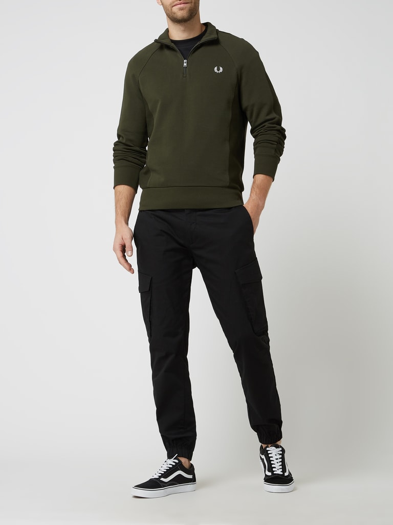 Fred Perry Troyer aus Baumwolle (dunkelgruen) online kaufen