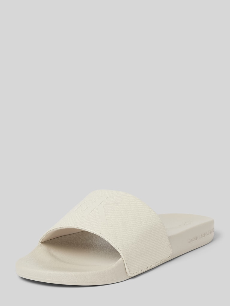 CK Calvin Klein Slides mit Label-Print (beige) online kaufen