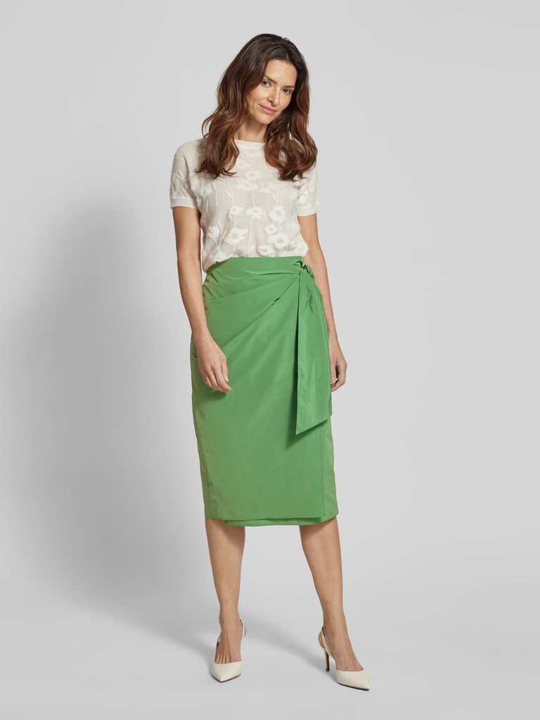 Weekend Max Mara Wickelrock mit Knotendetail Modell 'NARSETE' (gruen ...