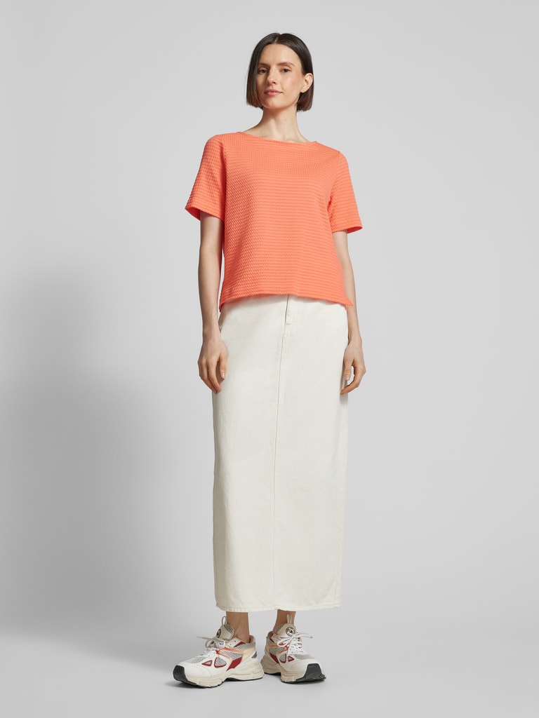 OPUS T-Shirt mit Strukturmuster Modell 'Serke' (koralle) online kaufen