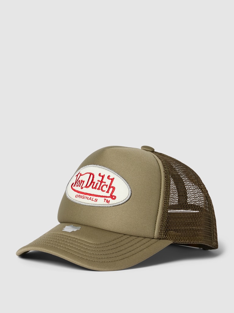 Von Dutch Trucker Cap mit Label-Patch Modell 'TAMPA' (khaki) online kaufen