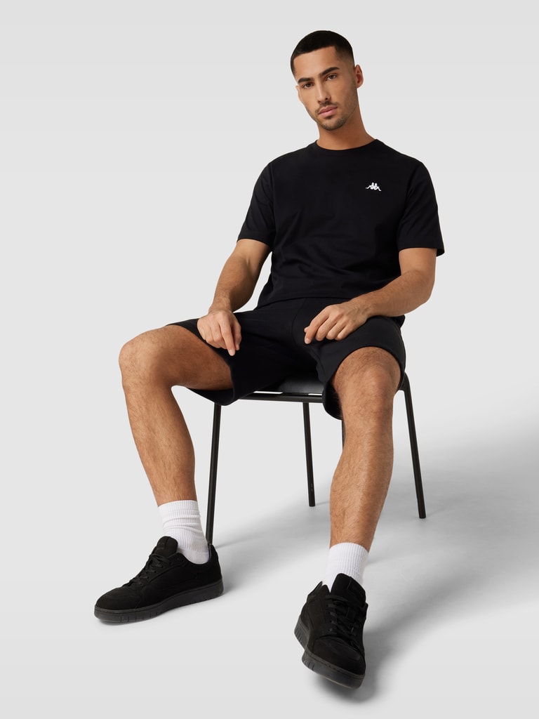 Kappa T-Shirt mit Label-Stitching (black) online kaufen