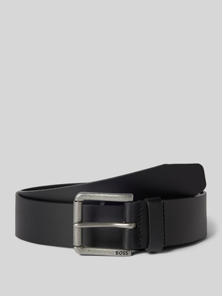 BOSS Leren riem met doornsluiting, model 'Joris' in zwart online kopen ...