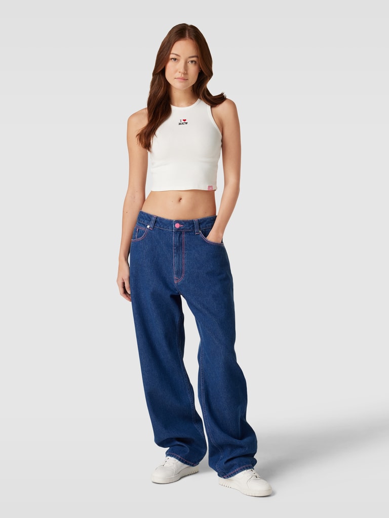 Review X MATW MATW X REVIEW - Relaxed Fit Jeans mit Label-Detail ...