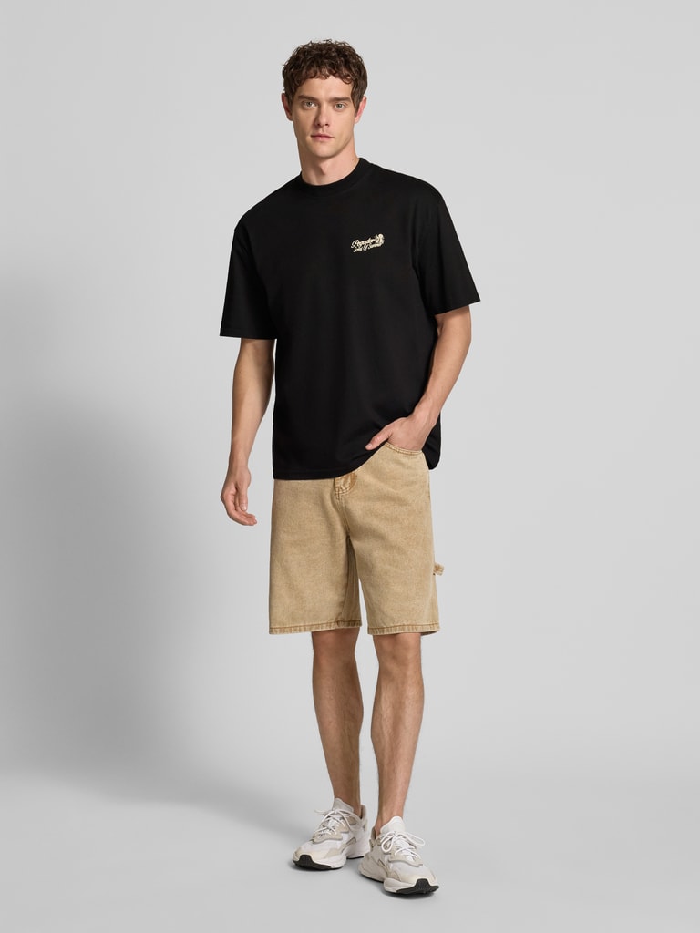 Pegador Oversized T-Shirt mit Label-Print (black) online kaufen