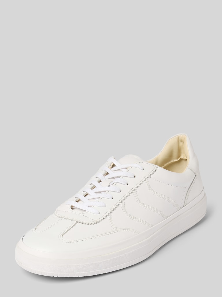 Vagabond Ledersneaker mit Ziernähten Modell 'LEO' (weiss) online kaufen