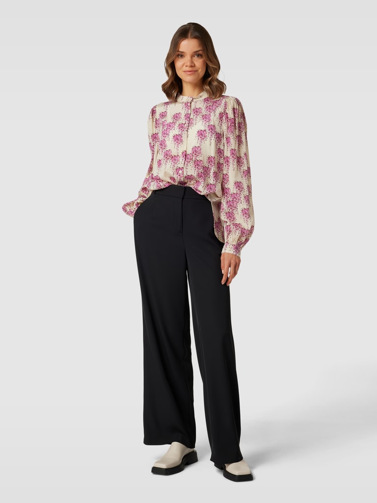 Stella Nova Bluse mit Allover-Muster Modell 'Ursula' (lila) online kaufen