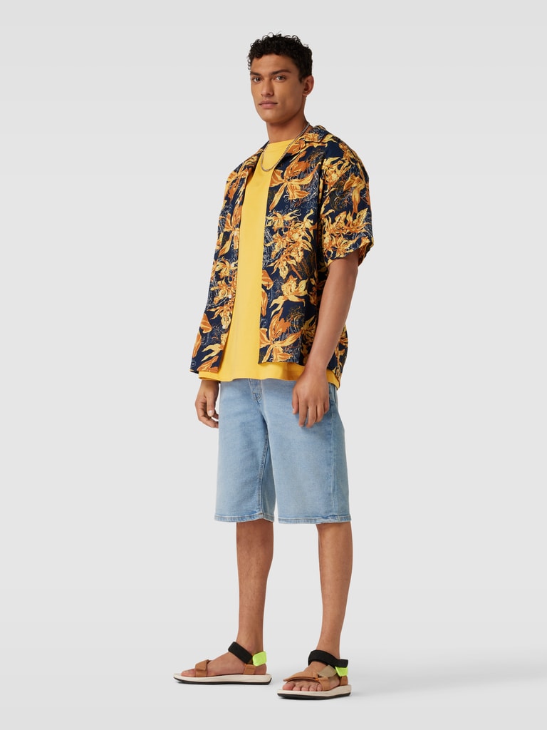 Redefined Rebel Vrijetijdsoverhemd met all-over motief, model 'HOWIE ...