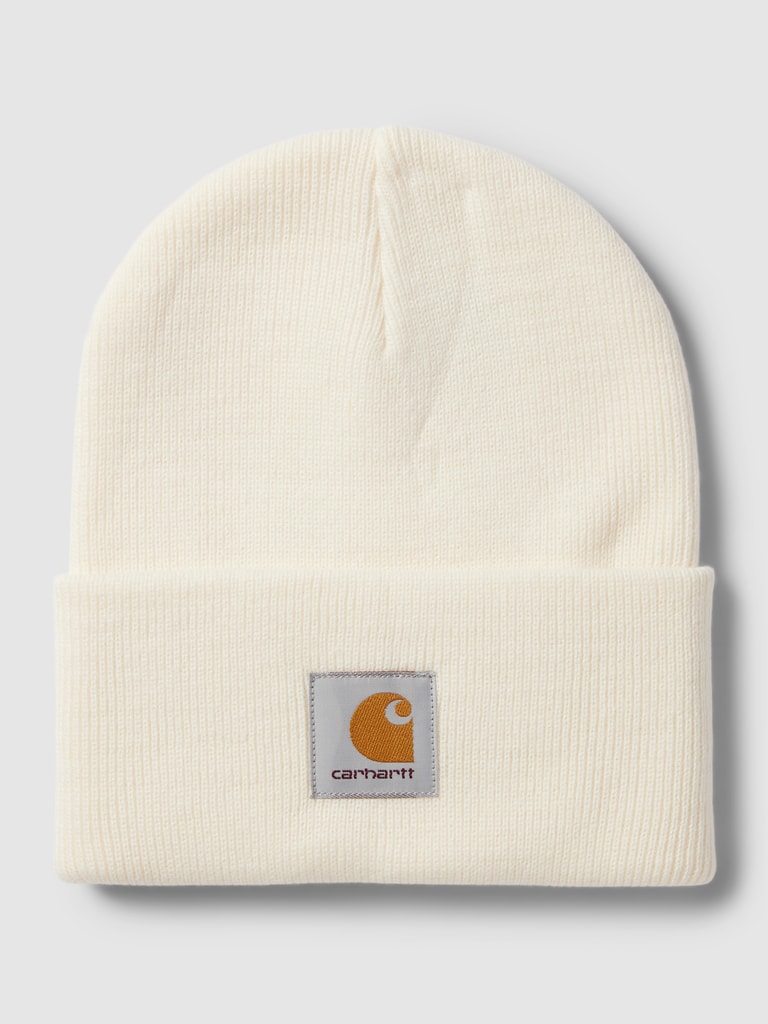 Carhartt Work In Progress Beanie mit Label-Patch (offwhite) online kaufen