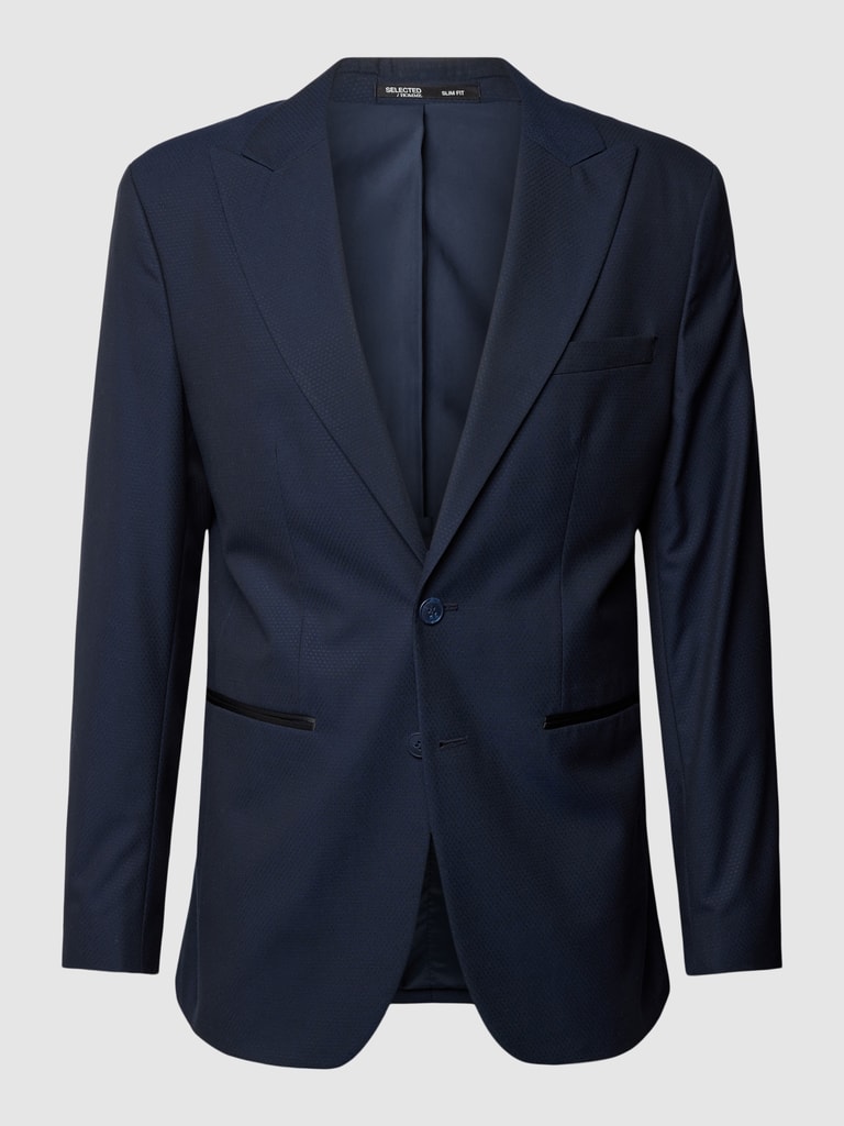 SELECTED HOMME Slim Fit Sakko mit Knopfverschluss Modell 'RYDE' (marine ...