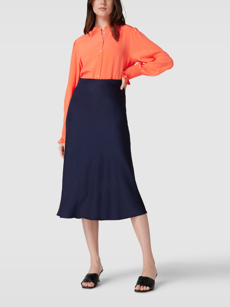 Tonno & Panna Blouse in effen design, model 'Cilla' in neon rood online ...