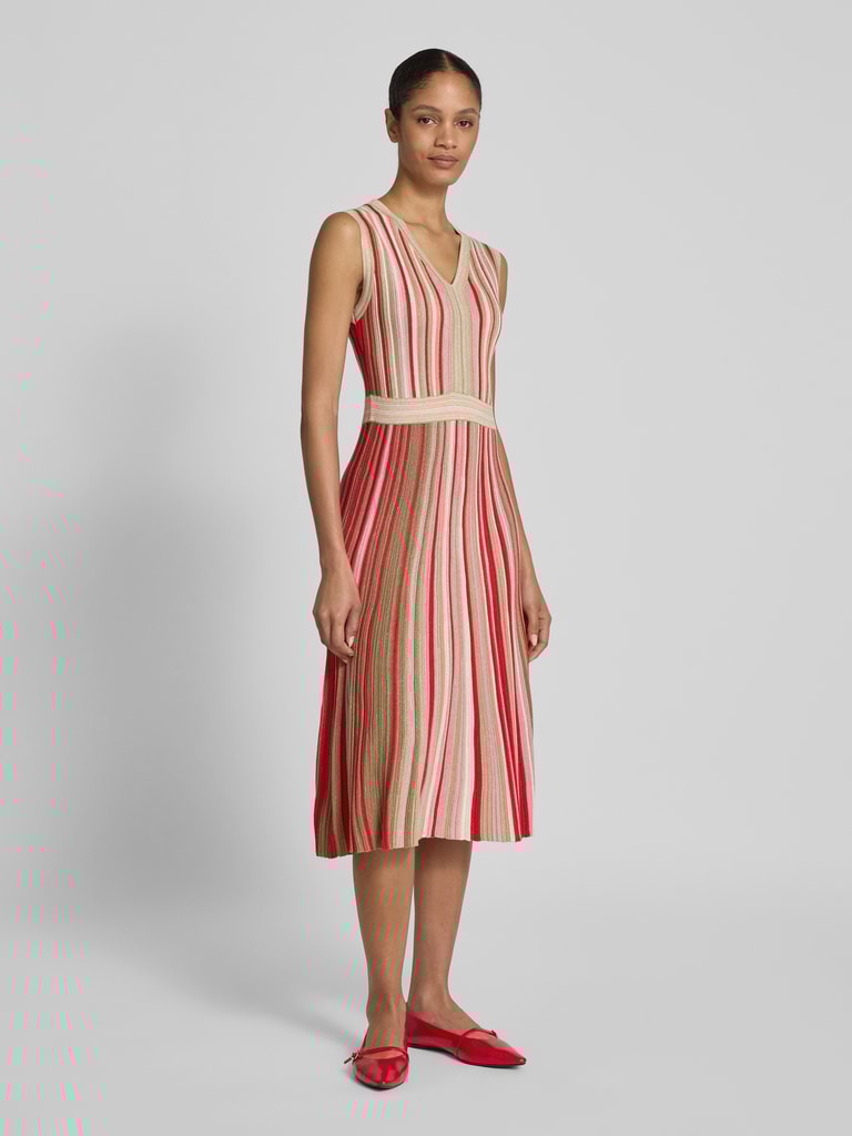 Zero Strickkleid mit V-Ausschnitt (sand) online kaufen