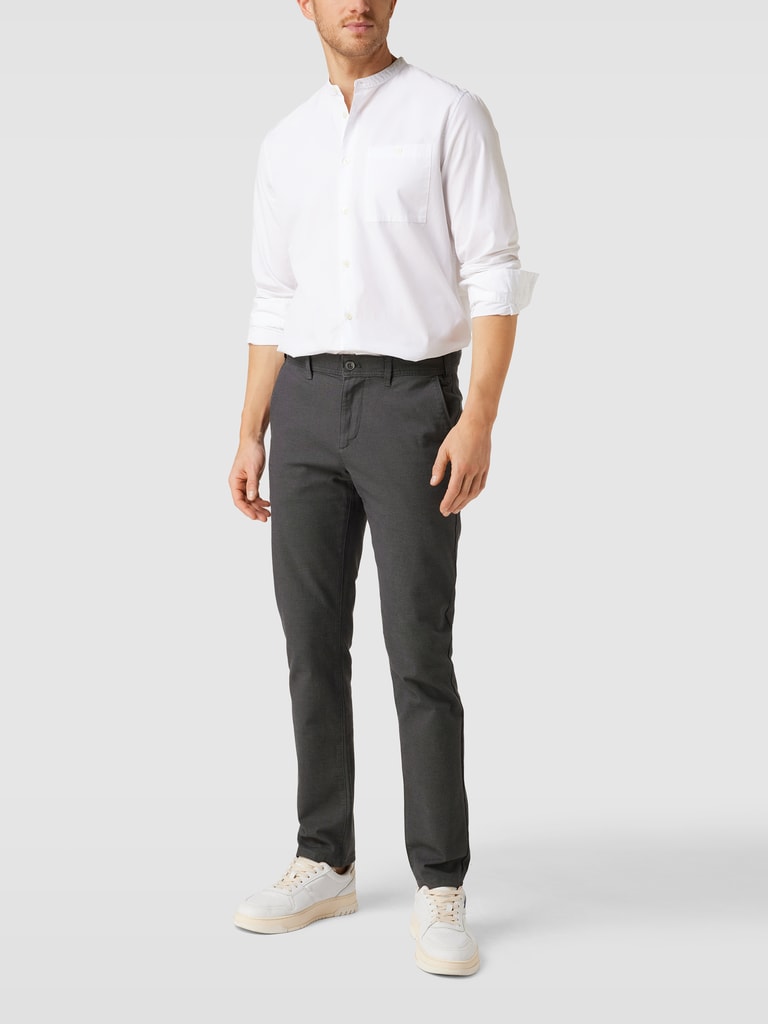 MCNEAL Slim fit broek met 5-pocketmodel, model 'JOHN' in donkergrijs ...