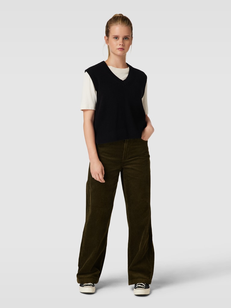 Kup online Marc O'Polo Denim Spodnie z imitacji sztruksu (oliwkowy)