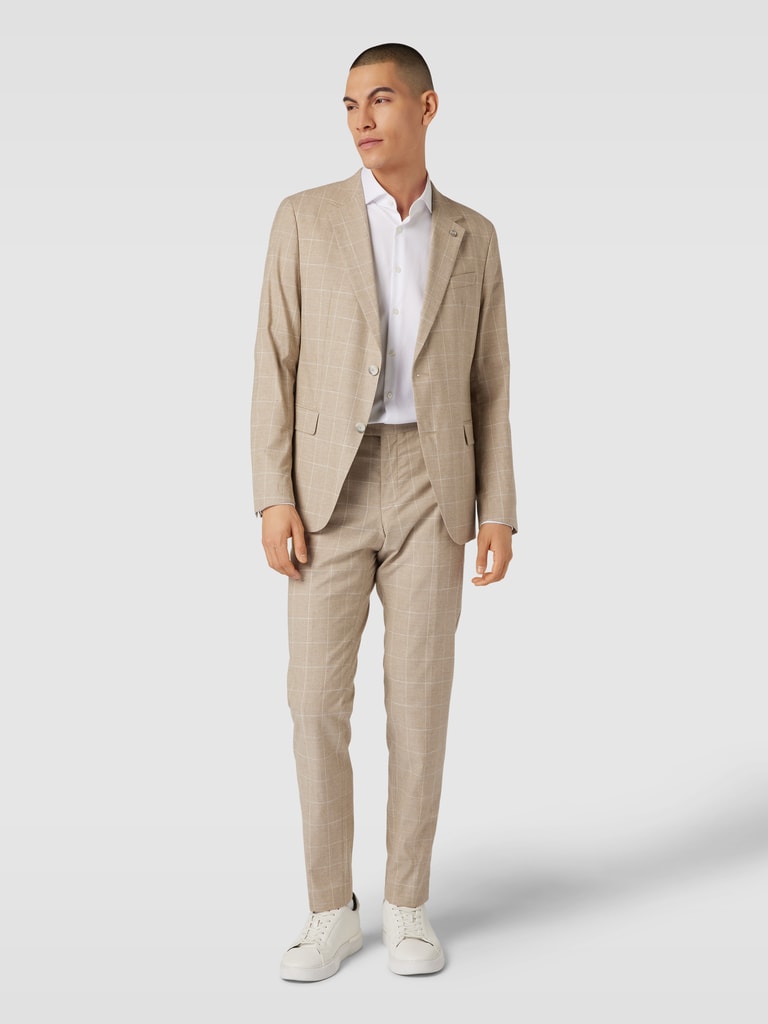 Strellson 2-knoops colbert met viscose, model 'Altzer' in beige online ...