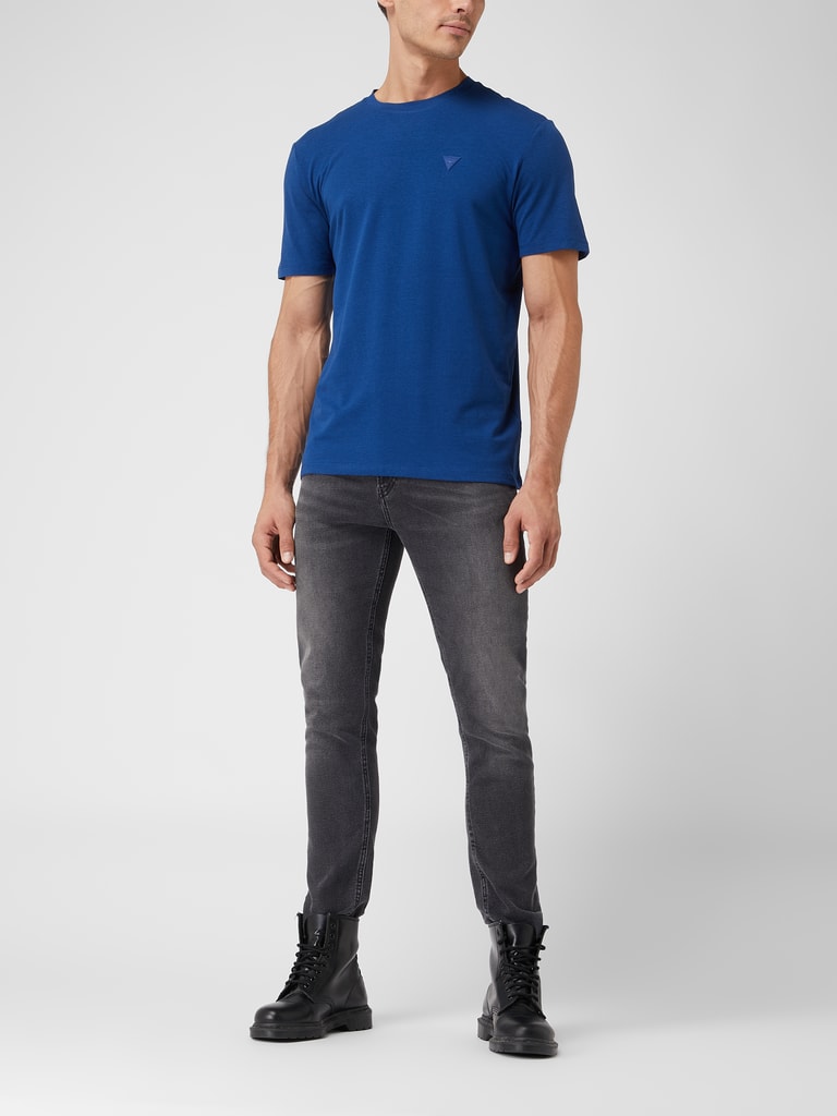 Guess T-Shirt mit Label-Print (royal) online kaufen