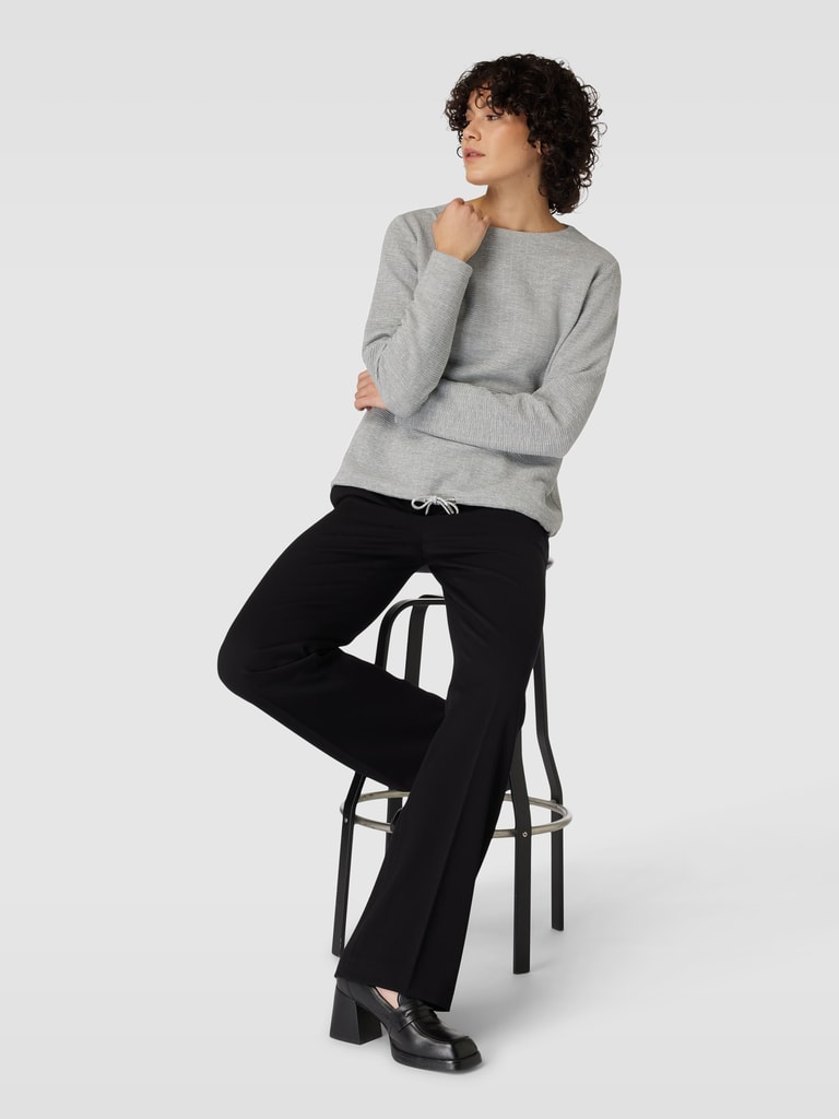 Tom Tailor Strickpullover mit Tunnelzug (silber melange) online kaufen