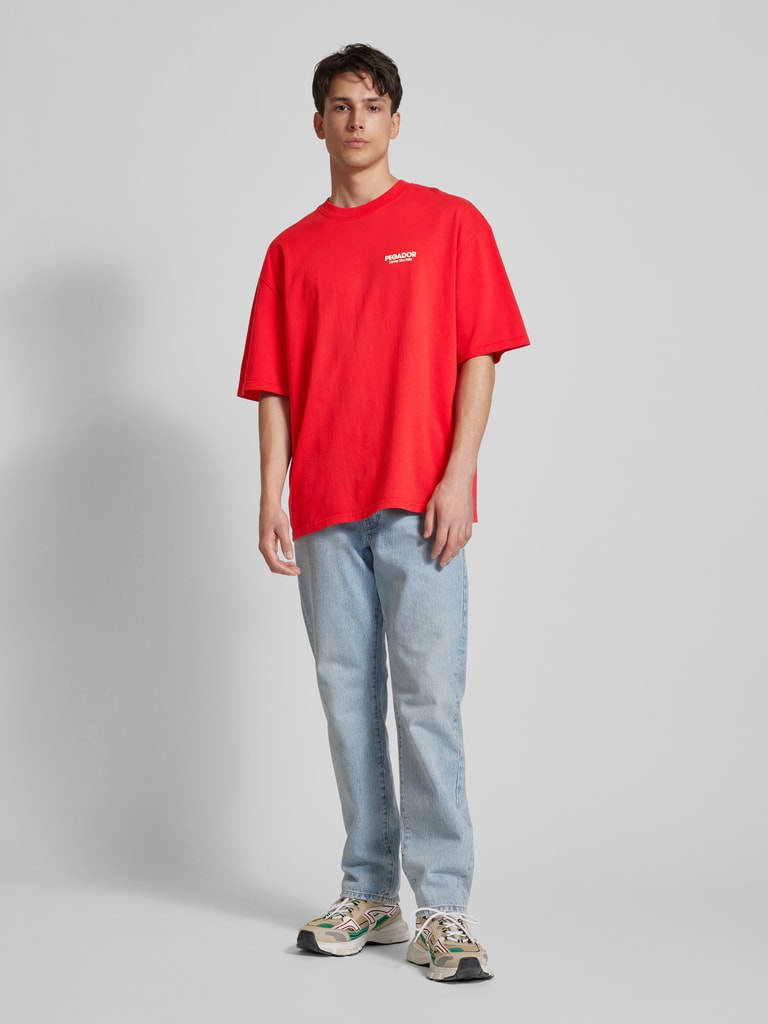 Pegador Oversized T-Shirt mit Label-Print Modell 'ALCHAR' (rot) online ...