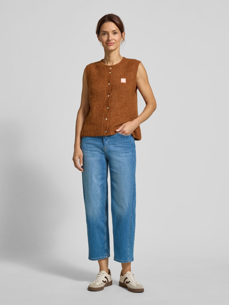 Kup online OPUS PANTS Jeansy o skróconym kroju balloon fit model ‘Melly ...