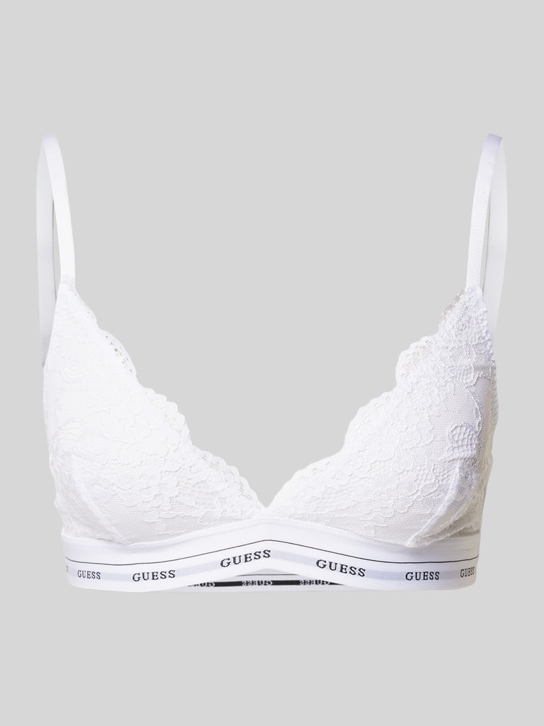 Guess Triangel-BH mit Spitzenbesatz Modell 'JANE' (weiss) online kaufen