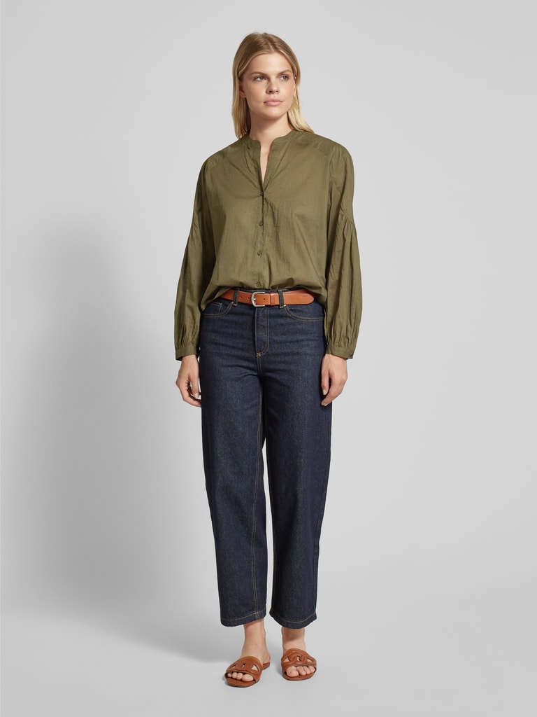 BOSS Orange Bluse mit Ballonärmeln Modell 'Berday' (oliv) online kaufen