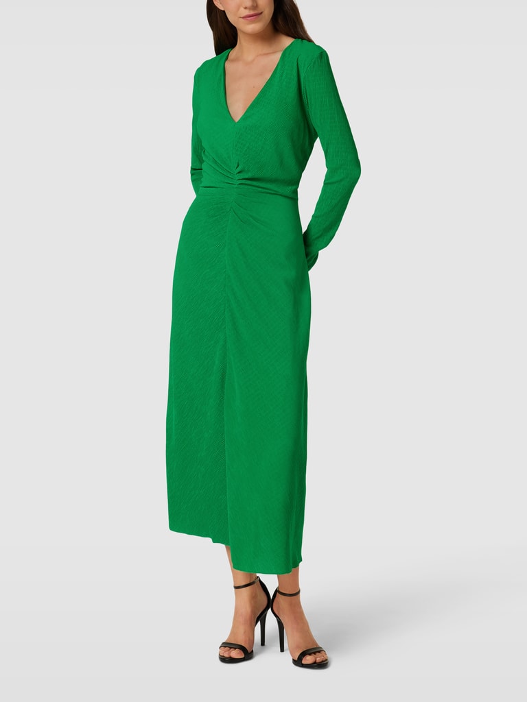 HUGO Midikleid mit V-Ausschnitt Modell 'Keglissy' (gruen) online kaufen