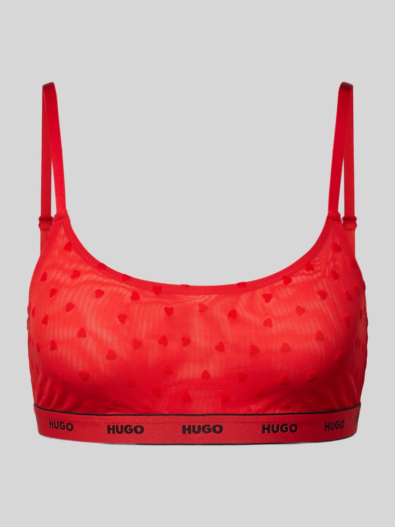HUGO Bralette mit Strukturmuster (rot) online kaufen