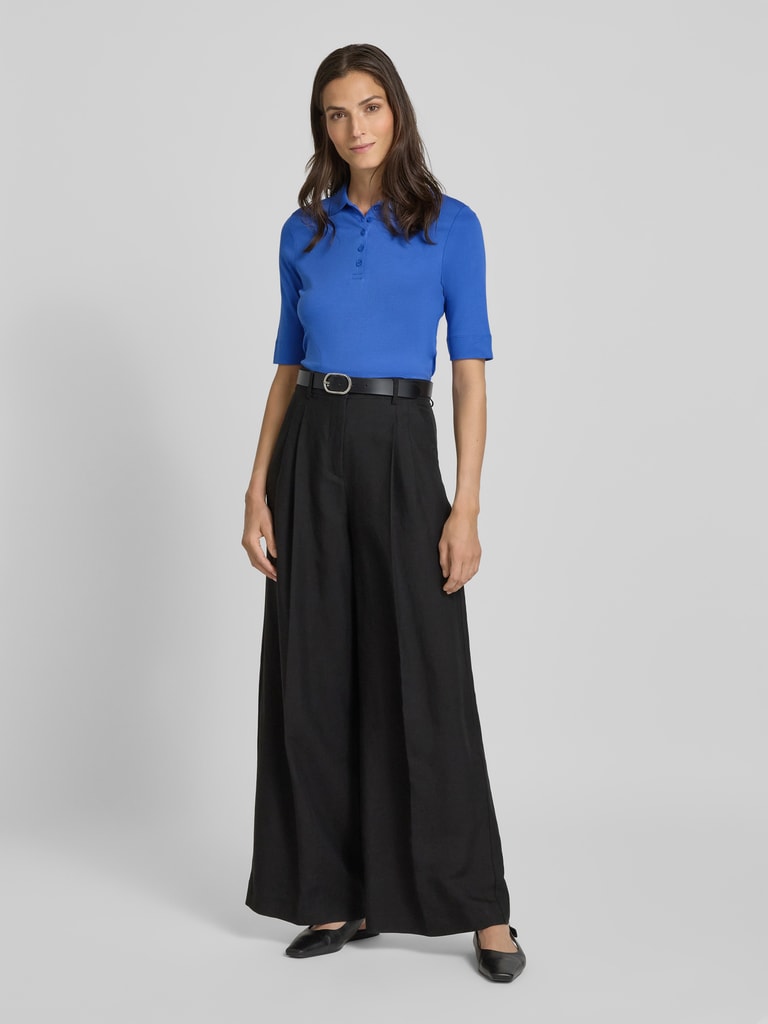 Christian Berg Woman Poloshirt met korte knoopsluiting in blauw online ...