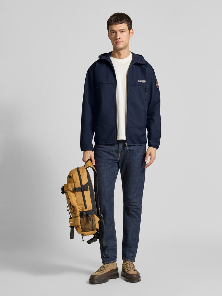 Napapijri Jacke mit Kapuze und Reißverschlusstaschen Modell 'BIOIS ...