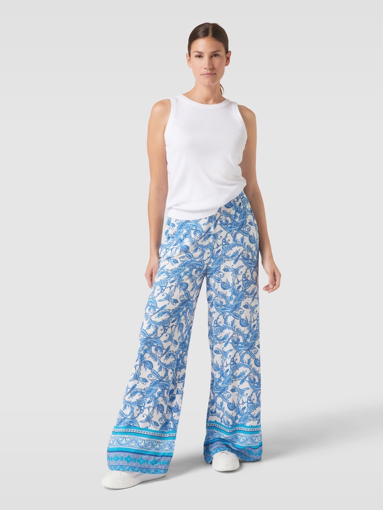 SMASHED LEMON Broek met all-over motief in blauw online kopen | P&C