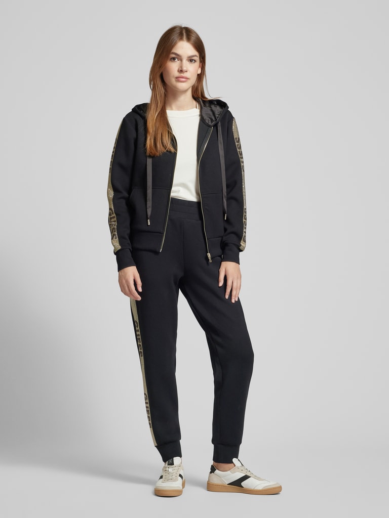 Guess Slim Fit Sweatpants mit Label-Prints (black) online kaufen