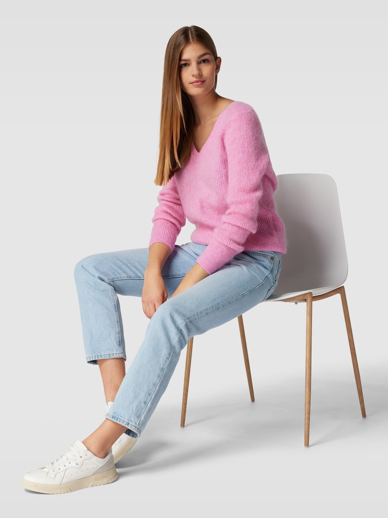 Selected Femme Strickpullover mit V-Ausschnitt Modell 'UMBRA' (pink ...