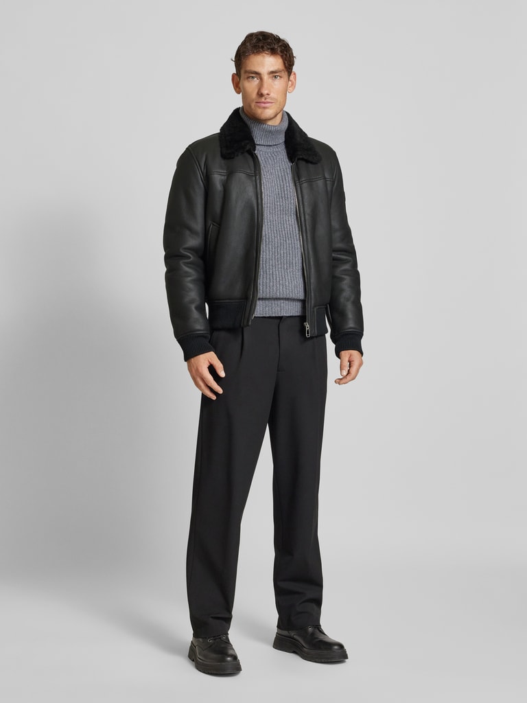 JOOP! Collection Jack in leerlook, model 'Sonan' in zwart online kopen | P&C