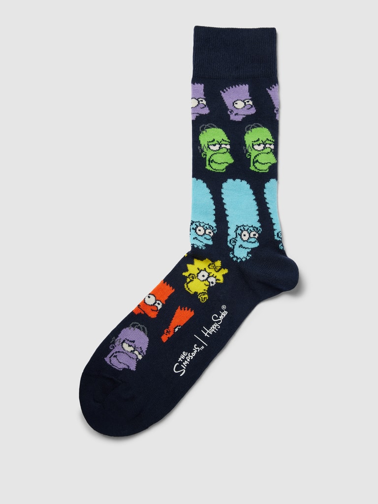 Happy Socks Socken mit Motiv-Print Modell 'The Simpsons' (dunkelblau ...