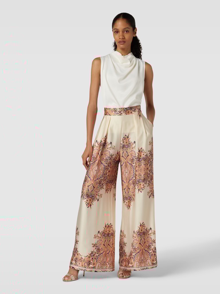 Kup online Neo Noir Spodnie materiałowe ze wzorem paisley model ‘Mana ...