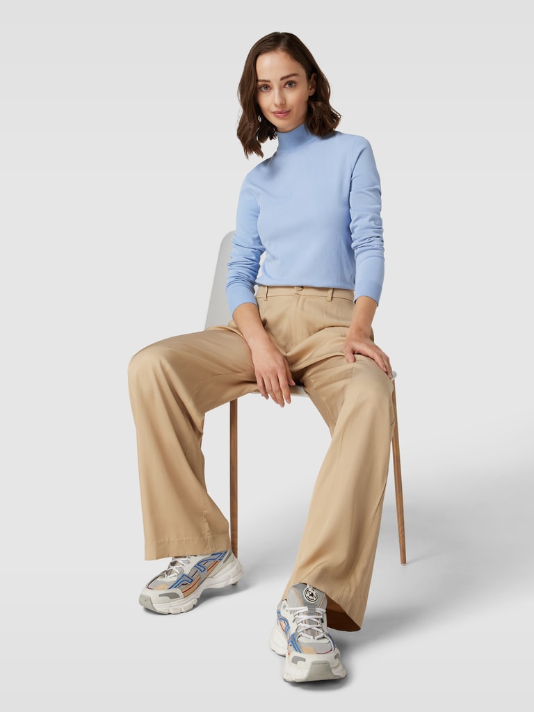Marc Cain Strickpullover mit Stehkragen Modell 'ADDITIONS' (sky) online ...