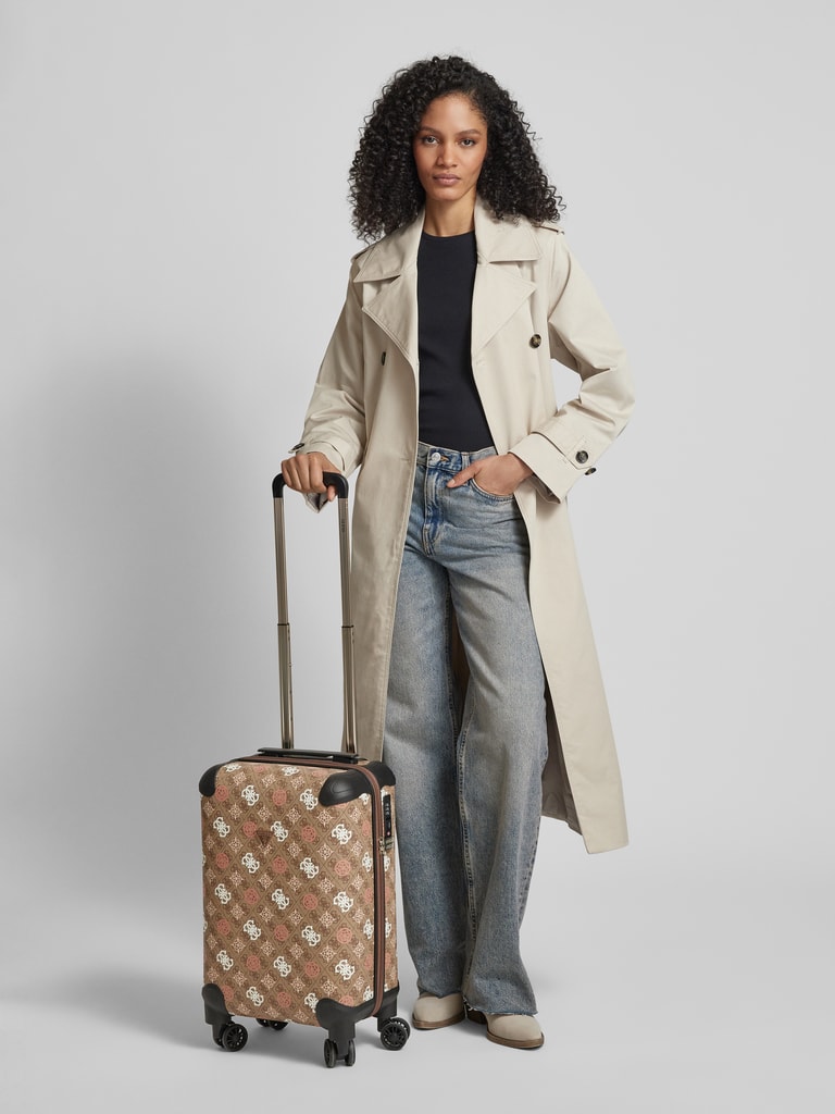 Guess Hardcase Trolley mit Allover-Label-Print Modell 'ELIETTE' (beige ...