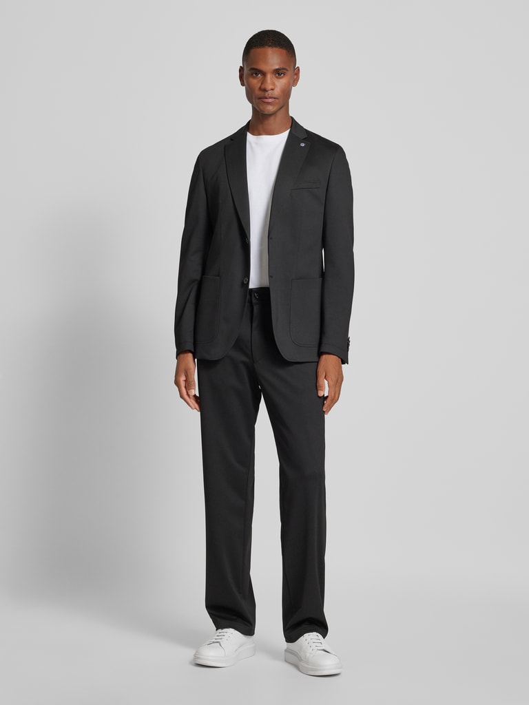 CG - Club of Gents Slim fit 2-knoops colbert, model 'Cuba' in zwart ...