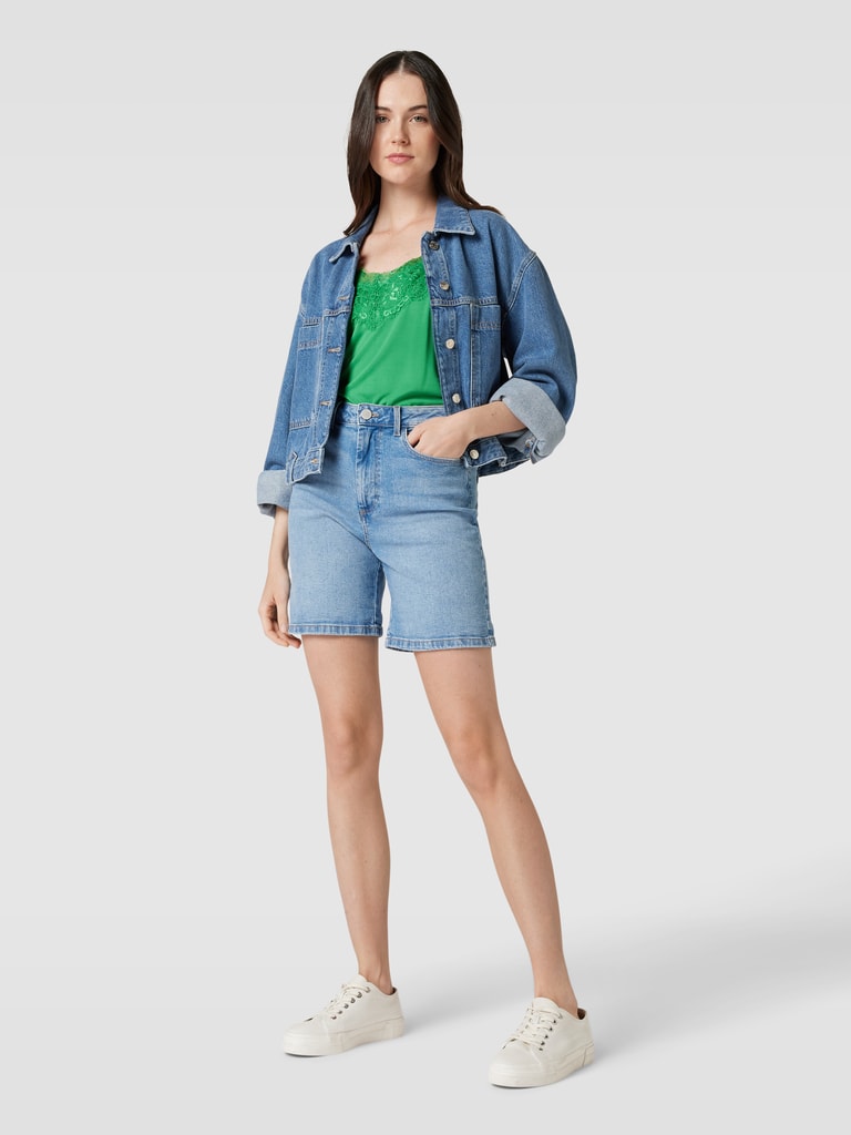 ICHI Top mit Spitzenbesatz Modell 'LIKE' (gruen) online kaufen