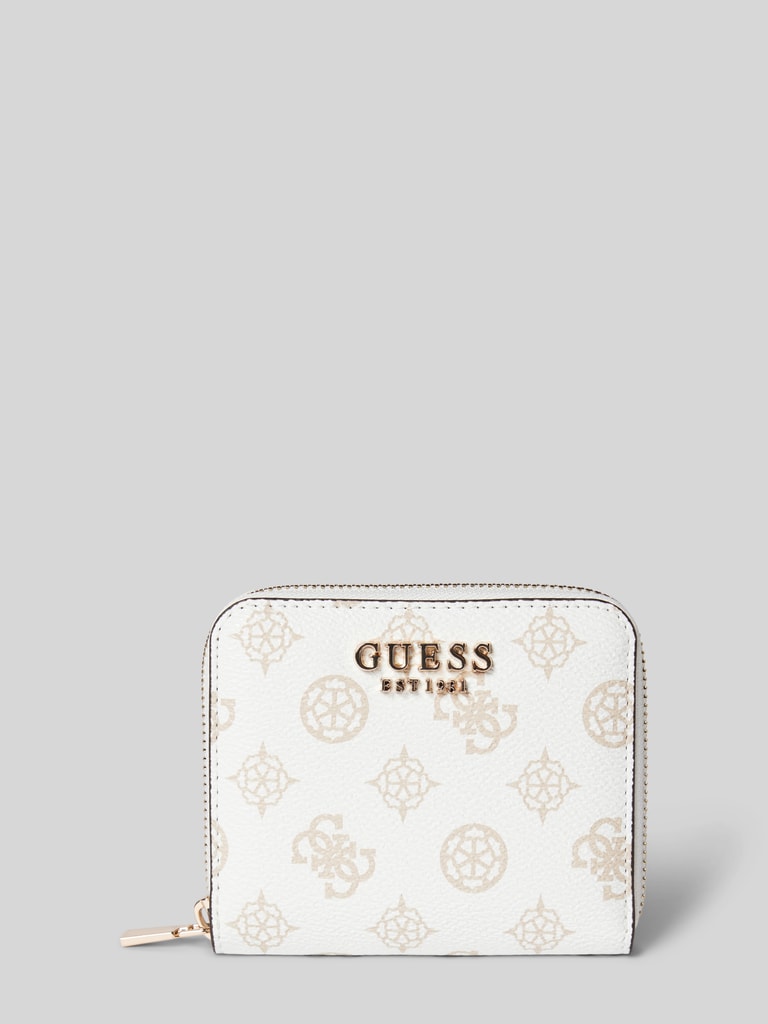 Kup online Guess Portfel z aplikacją z logo model ‘LAUREL’ (biały)