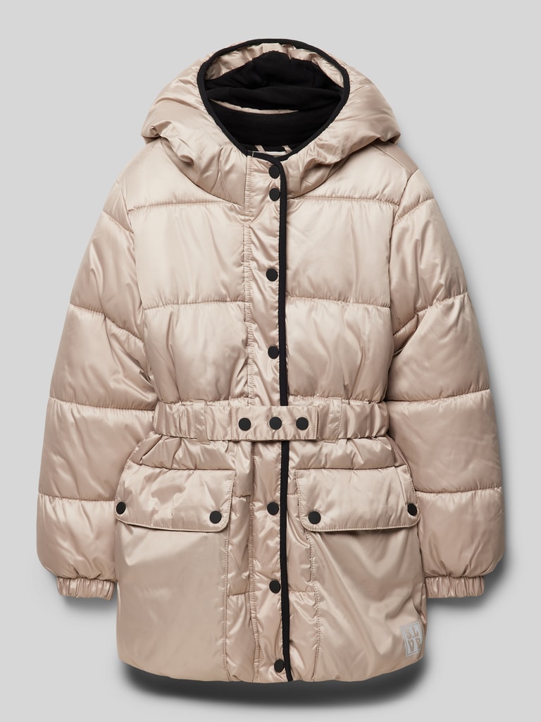 s.Oliver RED LABEL Loose fit lange jas in metallic look en feecevoering ...