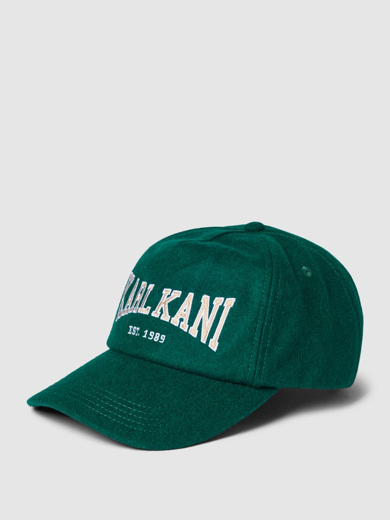 KARL KANI Baseballpet met labelstitching in rietgroen online kopen | P&C