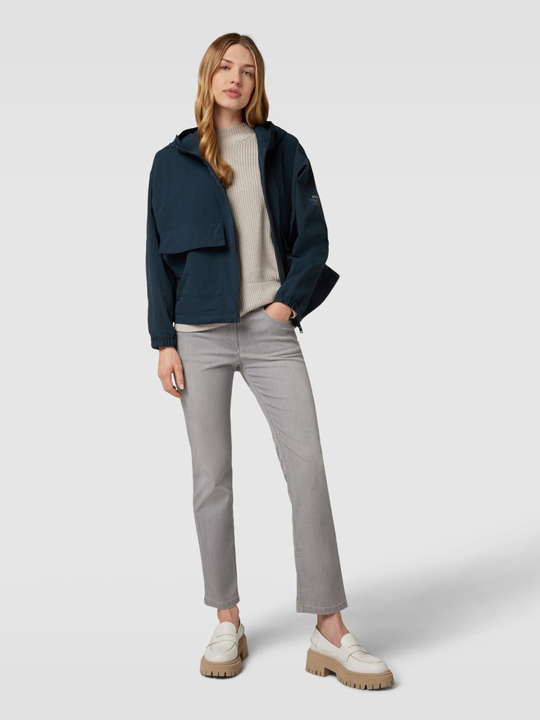 ECOALF Jacke mit Label-Details Modell 'NEVIS' (dunkelblau) online kaufen