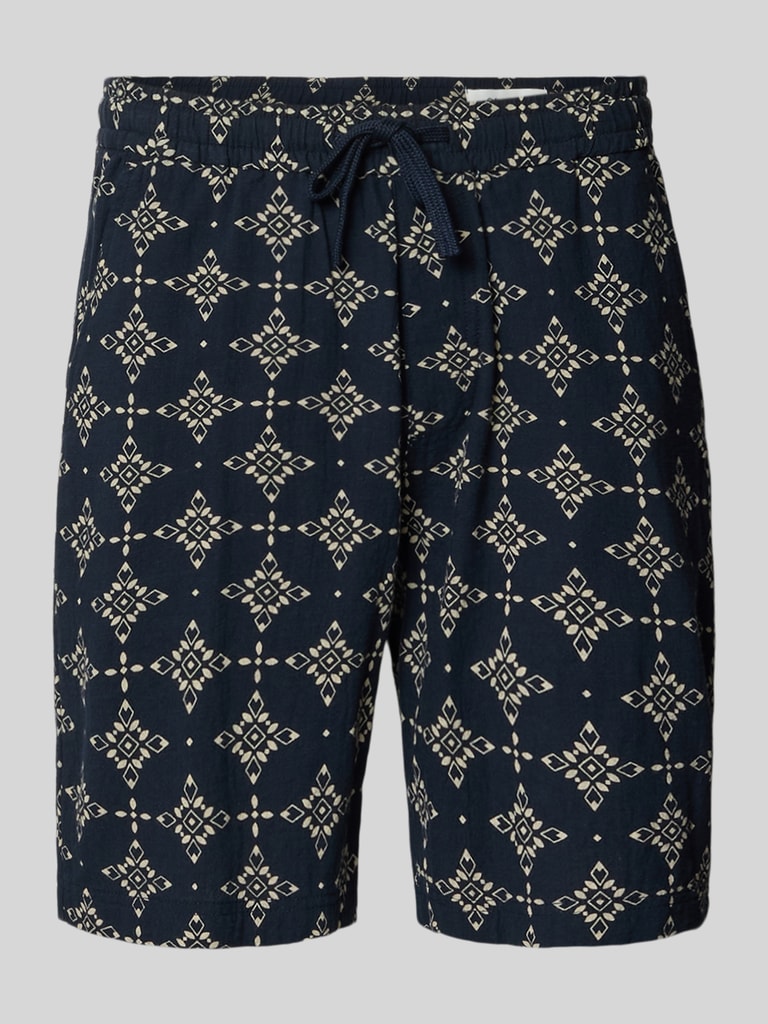 s.Oliver RED LABEL Relaxed Fit Stoffshorts aus einer Baumwolle (marine ...