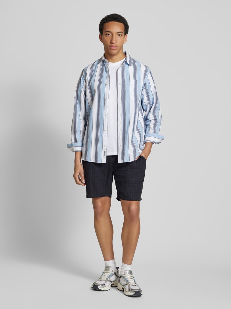 Only & Sons Loose Fit Shorts aus Viskose-Mix mit Leinen-Anteil Modell ...