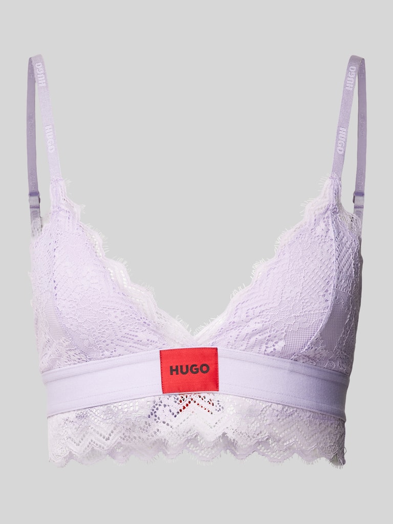 HUGO BH mit Label-Patch (flieder) online kaufen