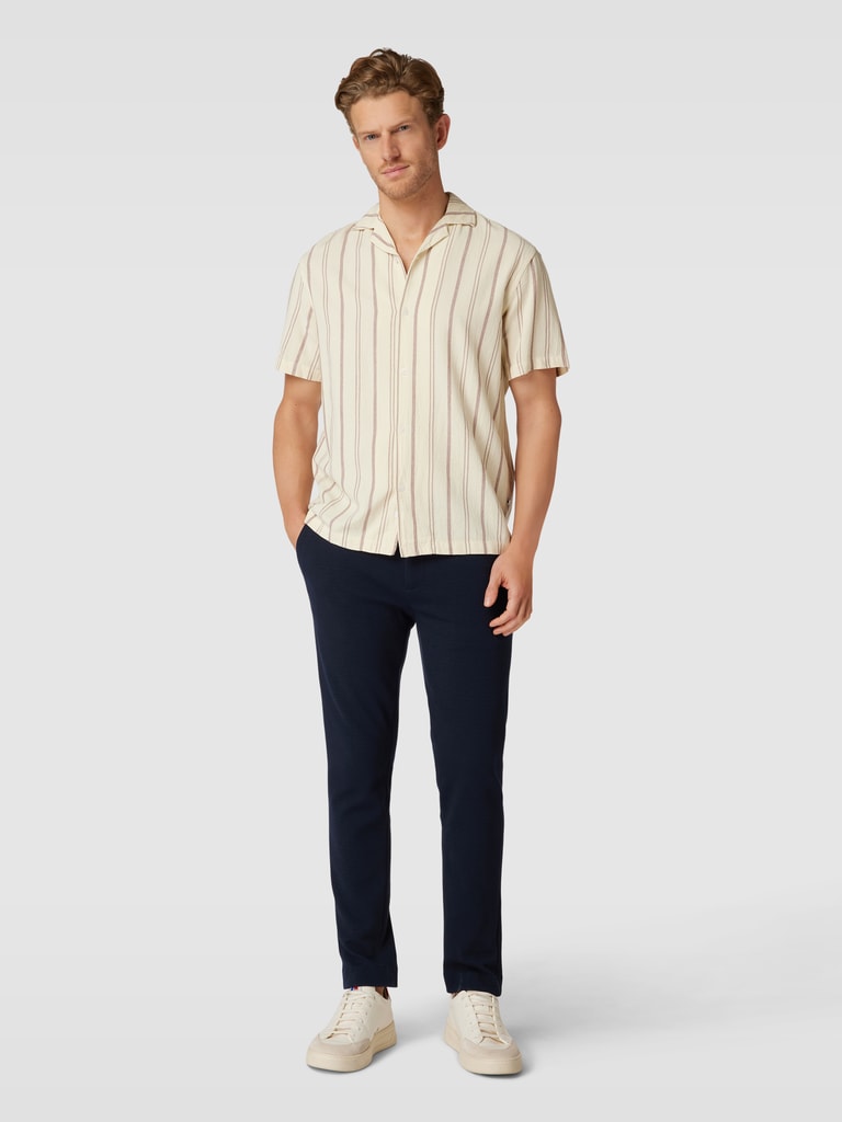 Scotch & Soda Hose mit Strukturmuster Modell 'Mott' (marine) online kaufen