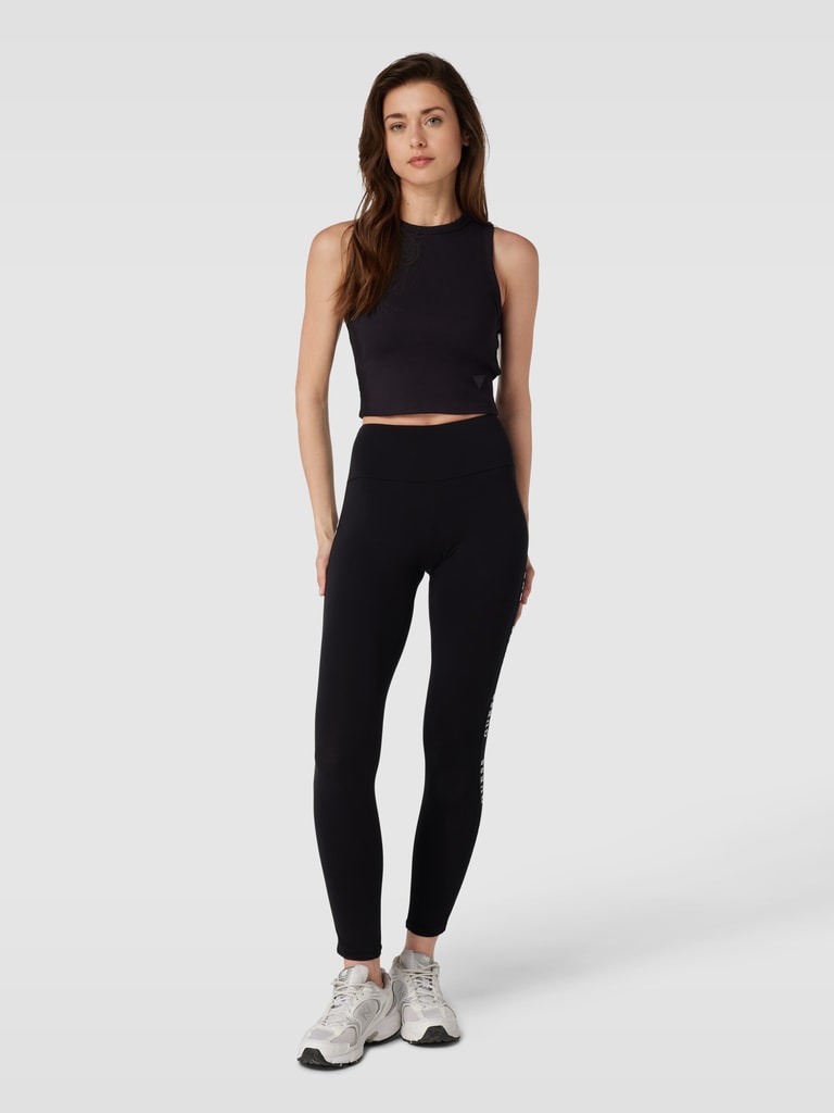 GUESS Activewear Tanktop in Ripp-Optik Modell 'EDIE' (black) online kaufen